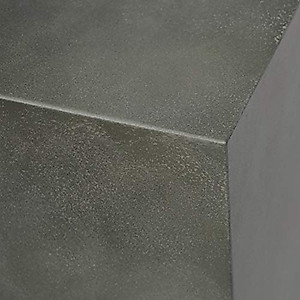 Florence Outdoor 33-Inch Square Fire Pit, Concrete