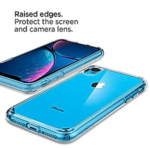 Spigen Ultra Hybrid [Anti-Yellowing PC Back] [Military Grade] Designed for iPhone XR Case, 6.1 inch Cover - Crystal Clear