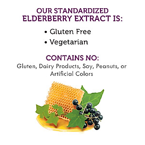 Nature's Way Sambucus HoneyBerry NightTime Cough Syrup for Kids, Soothes Occasional Cough Due to Horseness, Dry Throat & Irritants and Melatonin for Occasional Sleeplessness*, 4 Fl Oz.