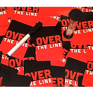 Over The Line Party Game- A Hilarious Acting and Drawing Word Card Guessing Game