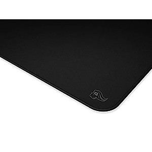 Glorious XXL Extended Gaming Mouse Mat/Pad - Stealth Edition - Large, Wide (XXL Extended) Black Cloth Mousepad, Stitched Edges | 18"x36" (G-XXL-Stealth)