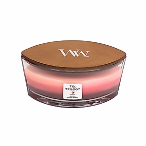 WoodWick Fruit Temptation Trilogy Scented, 16oz, Ellipse Candle, Multi