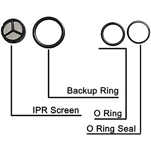 Injector Pressure Regulator Valve Socket Removal Tool and Seal Kit 6.0 IPR Valve Socket with Seal Kit Compatible with 2003-2010 Ford 6.0L Powerstroke Excursion F250 F350 F450 F550 E350 E450