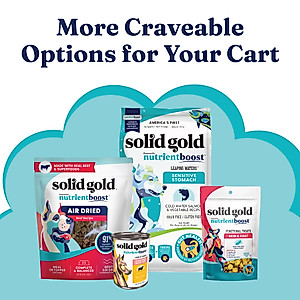 Solid Gold Calming Chews for Dogs - Soothing Snacks for Stress & Dog Anxiety Relief - Melatonin & Valerian Root - Dog Treats for Separation Anxiety Relief & Fireworks for All Breeds & Sizes - 120 Ct