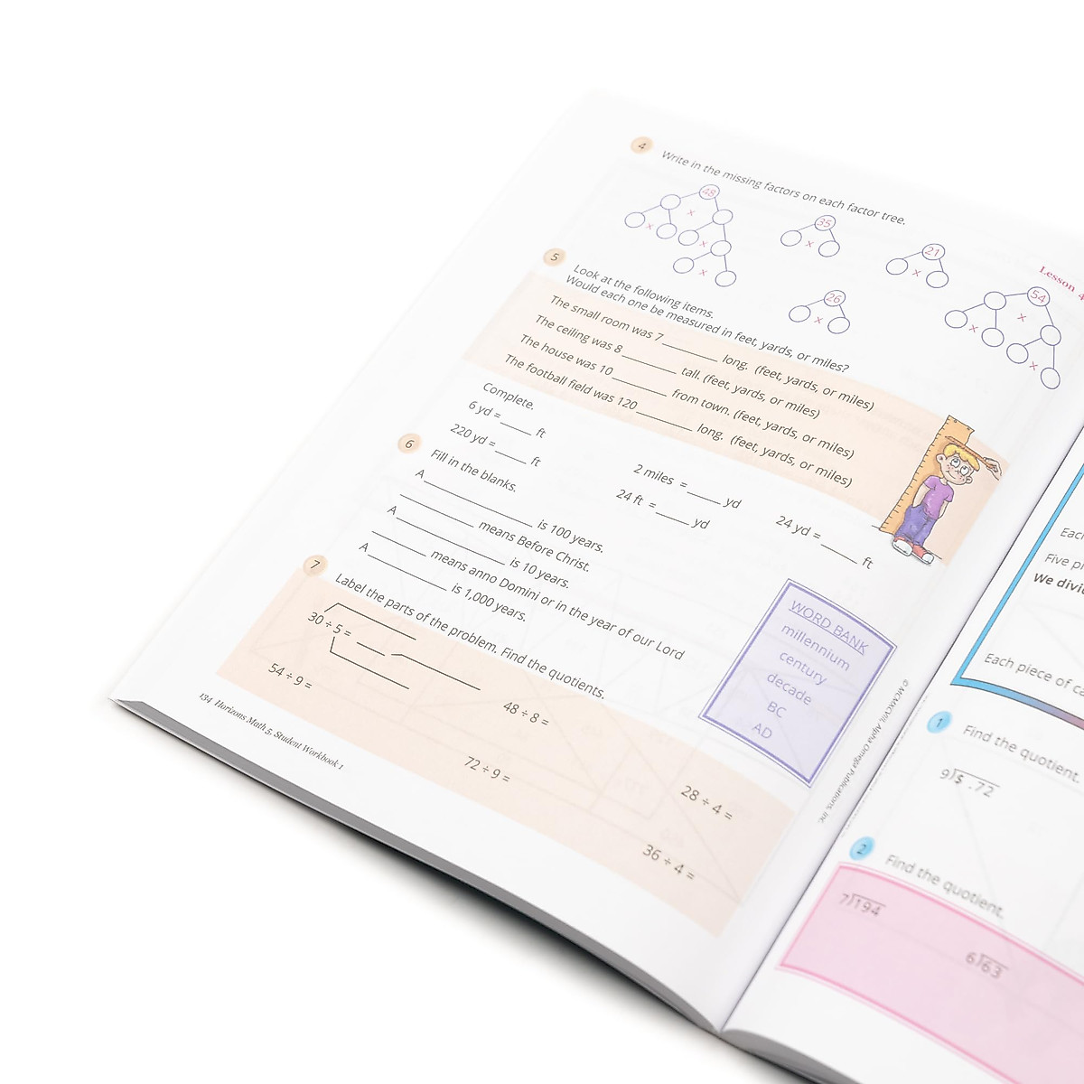Horizons Math 5th Grade Student Book 1 (Lifepac)