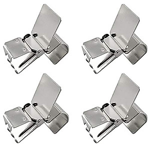 PSCCO 4PCS Rug Clips Stainless Steel Wire Back Rug Clips Special Carpet Clip
