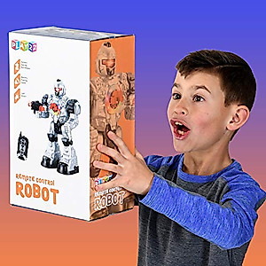 Play22 Remote Control Robot Toy - Robots for Kids Superb Fun Toy - Toy Robot Shoots Missiles Walks Talks & Dances with Flashing Lights 10 Functions - Best RC Robot Gift for Boys and Girls -Original