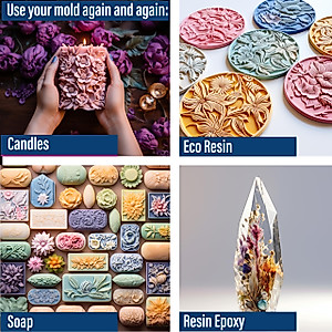 Unicone Art Liquid Silicone Mold Making Kit - 1:1 Ratio, Food Safe, Fast Cure Remeltable Silicone Rubber Mold Making Gift - Ideal for Resin Epoxy Casting, Plaster Casting, Candle Making 8.8lbs