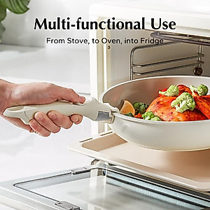 Removable Pot Handle - Nonstick Cookware Set Detachable Handle | Cooker Anti-scalding Handle | Detachable Handle Pots and Pans | Pot Handle Suitable for Home, Cooking Pot Accessories