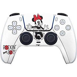 Skinit Decal Gaming Skin Compatible with PS5 Controller - Officially Licensed Disney Minnie Mouse Rockin My Dots Design