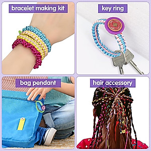 Simfunso Friendship Bracelet Making Kit, Toys for Girls Ages 7 8 9 10 11 12 Year Old, Present for Teen Girl, Arts and Crafts Kit for Kids Ages 8, Birthday Gift Toys for 8-12 Years Old