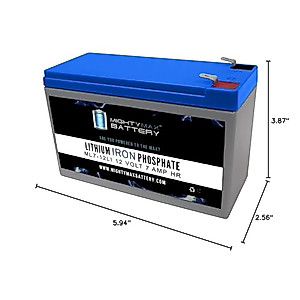 Mighty Max Battery 12V 7AH Lithium Battery Replaces Mighty Mule Gate Opener FM500 502