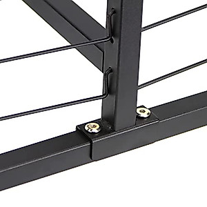 Drying Rack 45 × 66 × 82 cm, Black Metal 26 Wire Shelves Double Sided Mobile Art Drying Rack Stackable Artwork Storage Classroom Painting Drying Shelf for Schools and Art Clubs
