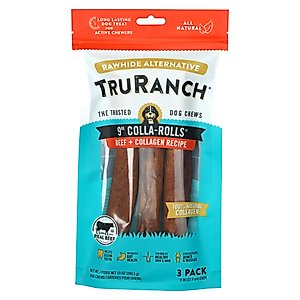 TRURANCH 9" Collagen Roll, Beef - 3 Pack