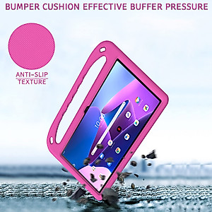 ATOOZ for Lenovo Tab M10 Plus (Gen 3) Case 10.6-inch 2022, Kids Case Cover with Shockproof Handle Stand for Lenovo Tab M10 Plus 3rd Gen (TB125FU / TB128FU / TB128XU) 10.6" Tablet (Rose)