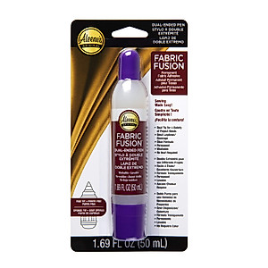 Aleene's 40670 Fusion Dual-Ended Pen 1.69 fl oz, Permanent Fabric Adhesive, No Sew Solution