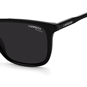Carrera Men's 261/S Polarized Rectangular Sunglasses, Black Grey, 53mm, 18mm