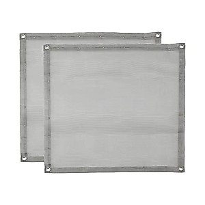 Colaxi Portable Fire, Camping Stainless Steel Outdoor Fireplace, Collapsing Steel Mesh Fireplace Foldable Outdoor Fire Patio Camping, Backyard Garden, 42x42x0.2cm