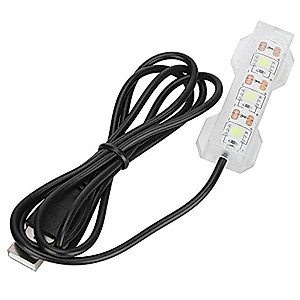 GLOGLOW Aquarium Light, Soft USB Small Aquarium Water Plant Light Light Weight Desktop Fish Tank Mini Decoration LED Lamp 6x2cm/2.4x0.8in