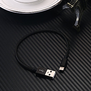 Short USB to Lightning Cable, 5Pack 8 inch Phone Charger Cable Fast Charging Braided Cord High Speed Connector Compatible with iPhone 14 13 12Pro Max/12Pro/12/11 Pro/11/XS MAX/XR/8/7/6s/6(Black)