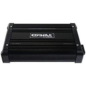 Orion Cobalt 4 Channel Amplifier – Class A/B Multichannel Amplifier 1000W RMS 2000W Max, Car Electronics Car Audio Stereo Subwoofer 2 Ohm Stable Bass Boost MOSFET Amplifier for Car Speakers Sub Amp