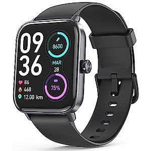 Smart Watch for Men(Answer/Make Call),Alexa Built-in,1.8"Fitness Tracker with Heart Rate Sleep SpO2 Monitor,100+Sport Mode,5ATM Waterproof,Activity Trackers and Smartwatches for iOS and Android Phones
