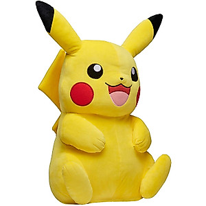 Pokemon Pikachu Giant Plush, 24-inch - Adorable, Ultra-Soft, Life Size Plush Toy, Perfect for Playing & Displaying - Gotta Catch ‘Em All