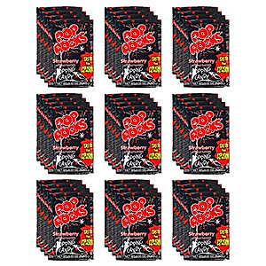 Pop Rocks Strawberry Bulk (0.33oz) - 72 Pack of Straw Berry Flavored Poprocks - Retro Crackling Rock Candy - By Dr. Plenty
