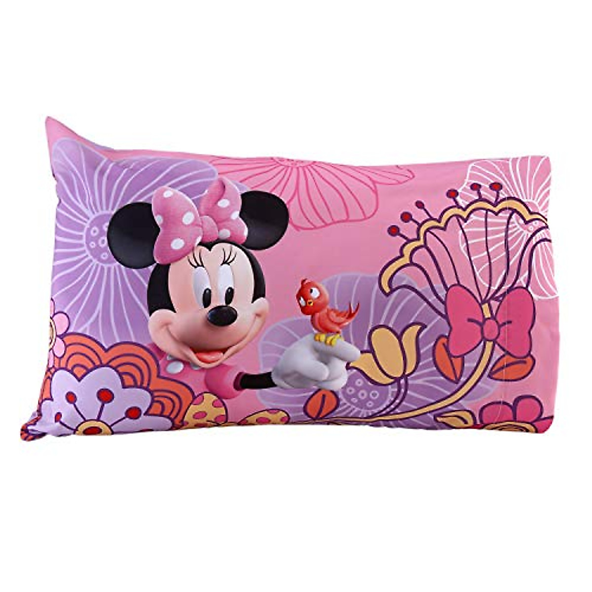 Disney 4 Piece Minnie's Fluttery Friends Toddler Bedding Set, Lavender, 3.5 x 10 x 13 inch (Pack of 1)