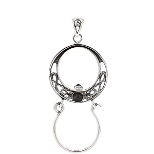 Jewelry Trends Claddagh Celtic Knot Charm Holder Keepsake Sterling Silver Pendant