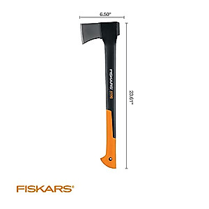Fiskars 378571-1002 X15 Chopping Axe 23.5", 23.5 Inch, Orange/Black,Yellow/Black