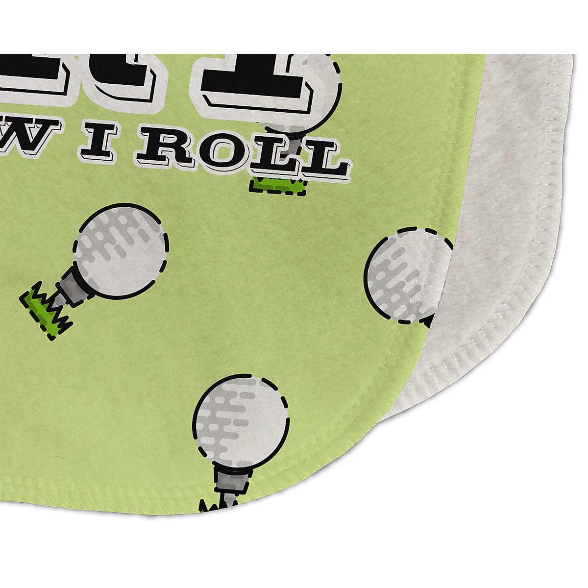 YouCustomizeIt Personalized Golf Burp Cloth - Fleece w/Name or Text