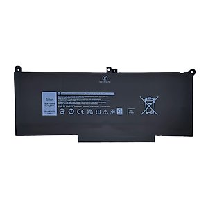 NBULBL F3YGT Battery Replacement for DELL Latitude 7480 7490 7390 7280 7290 7380 E7280 E7480 E7490 12 7000 13 7000 14 7000 Series DM3WC P73G P73G002 ODM3WC DM6WC 2X39G KG7VF 451-BBYE 453-BBCF 60WH