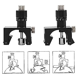 2Pcs Magnetic Planer Blade Setting Jig,Adjustable Planer Jointer Knife Blade,Gauge Setter Jointer Planer Knife Setting Woodworking Tool with Wood Box,Simple Set up,Dia 3 to 5 Inch