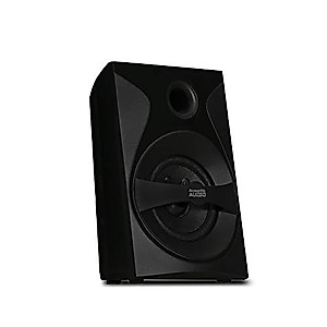 Acoustic Audio by Goldwood Bluetooth 5.1 Surround Sound System with LED Light Display, FM Tuner, USB and SD Card Inputs - 6-Piece Home Theater Speaker Set, Includes Remote Control - AA5400 Black