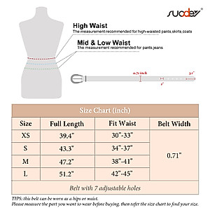 SUOSDEY 2 Pack Women Skinny Belt Thin Waist Belt Black Brown with Fashion Gold Buckle for Pants Jeans Dresses