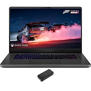 ASUS ROG Zephyrus Gaming & Entertainment Laptop (AMD Ryzen 9 6900HS 8-Core, 40GB DDR5 4800MHz RAM, 2x2TB PCIe SSD RAID 0 (4TB), GeForce RTX 3060, 15.6" 165Hz Win 10 Pro) with DV4K Dock