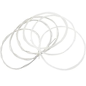 TUOREN 5 Sets of 6 String Guitar Strings Replacement Nylon String for Classical Guitar (3 Clear Nylon and 3 Nylon Core Alloy Winding)