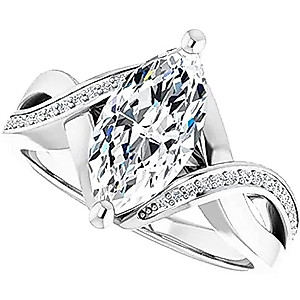 Moissanite World Antique Handmade Marquise Cut 2.00CT Moissanite Engagement Ring/Moissanite Wedding Ring/Moissanite Bridal Ring Set 925 Sterling Silver (8)