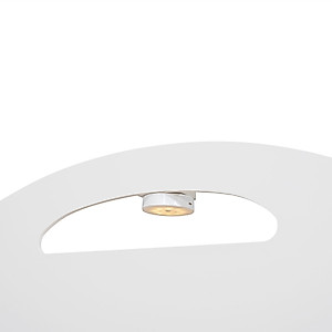 Rhomtree Twin Bed Frame with Bear Ears Shaped Headboard and LED,Wood Twin Size Platform Bed Frames with Headboard for Boy Girl Kids,No Box Spring Needed(White, Twin)