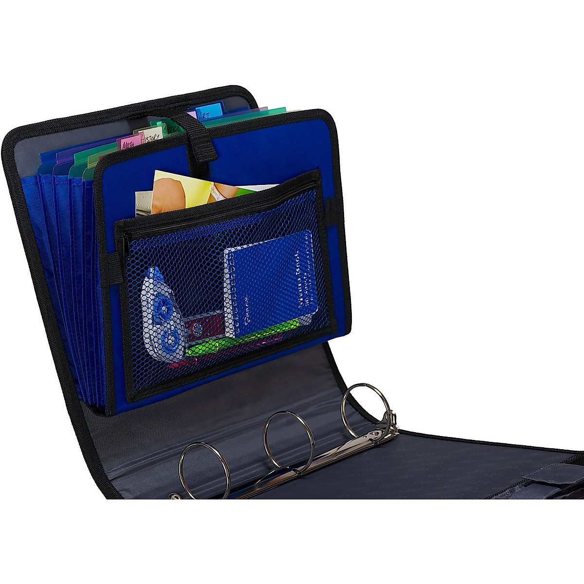 Case-it Open Tab Hook Loop Closure 2-Inch Binder with Tab File, Red