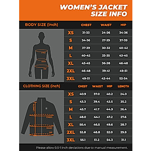 ORORO Women's Slim Fit Heated Jacket with Battery Pack and Detachable Hood (Black,L)