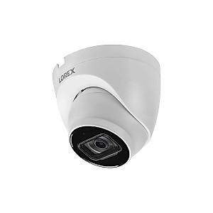 Lorex Fusion 4K (16 Camera Capable) 3TB Wired NVR System with 8 White IP Dome Cameras Featuring Listen-in Audio