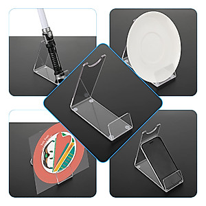 Cosmos Lightsaber Stand Desktop Lightsaber Holder Plate Stand Record Stand Decoration with Anti Slip Pad for Displaying Lightsaber Phone Photo Record Storage Recorder Instrument