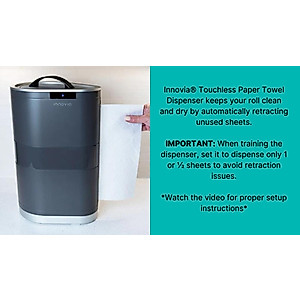 Innovia Automatic Paper Towel Dispenser. Touchless Technology. Works with Most Paper Towel Brands and Sizes. Dispenses The Number of Sheets You Need. Black, Countertop