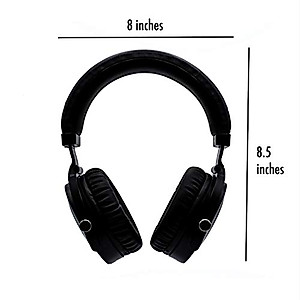 ZaanU Headphones Amplifies Earbuds to Sound Studio-Quality | Hearing Health and Comfort | Compatible with Apple Earbuds | Collapsable | Grey |