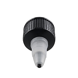 JCBIZ 10pcs Squeeze Bottle Cap 24 Tooth Black and Natural Twist Caps Replacement Caps for Squeeze Bottles Plastic Bottle Cap Twist Off Cap for PE/PET Bottle