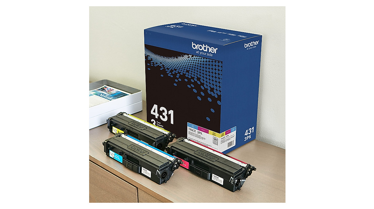 Brother TN-431 3PK Color Toner Cartridges - High-Quality Prints