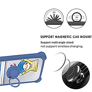 Aroepurt Case for Infinix Smart 6 Case Compatible with Infinix Smart 6 Phone Case Cover [with Tempered Glass Screen Protector][PC + TPU 2 in 1][Ring Support] [Silver Reflect Light] DYL-FACE