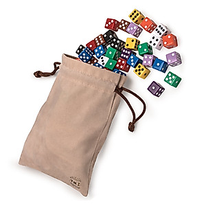 Yellow Mountain Imports Ultimate Right Angle 6-Sided Dice - Set of 100 (16mm) for Board Games, Dice Games, Math Games